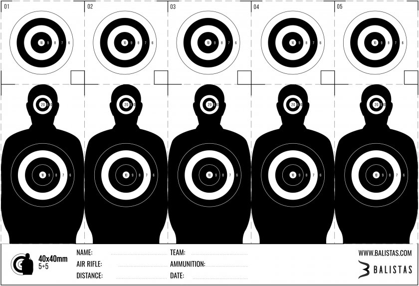 Free downloadable targets - for an air rifle, pistol and PCP rifle ...