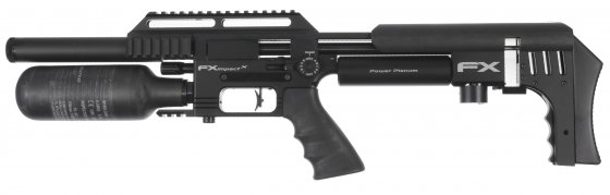 Air rifle FX Impact MKII Compact, Power Plenum, black 6,35mm | Balistas.com