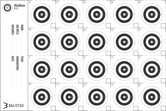 Free downloadable targets - for an air rifle, pistol and PCP rifle ...