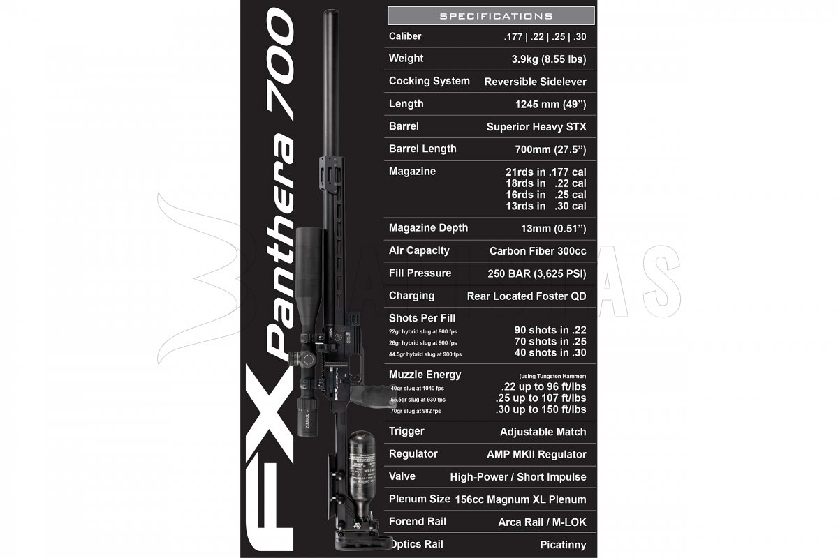Airgun FX Panthera 700 5,5mm | Balistas.com
