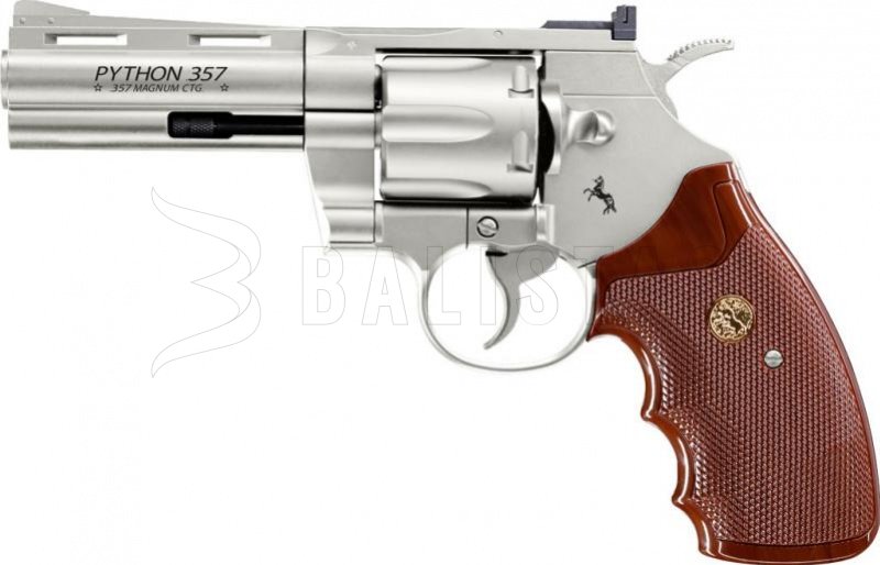 Air revolver Umarex Colt Python 4" nickel 4,5mm | Balistas.com