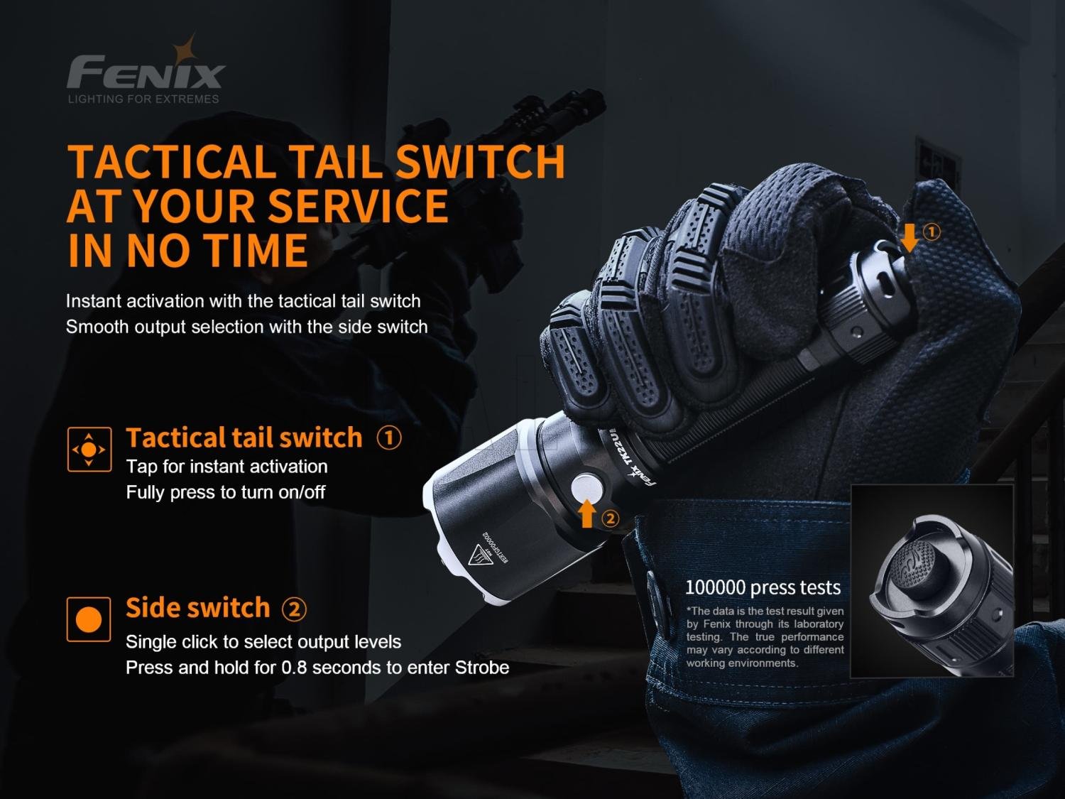 Tactical flashlight Fenix TK22 Ultimate Edition | Balistas.com