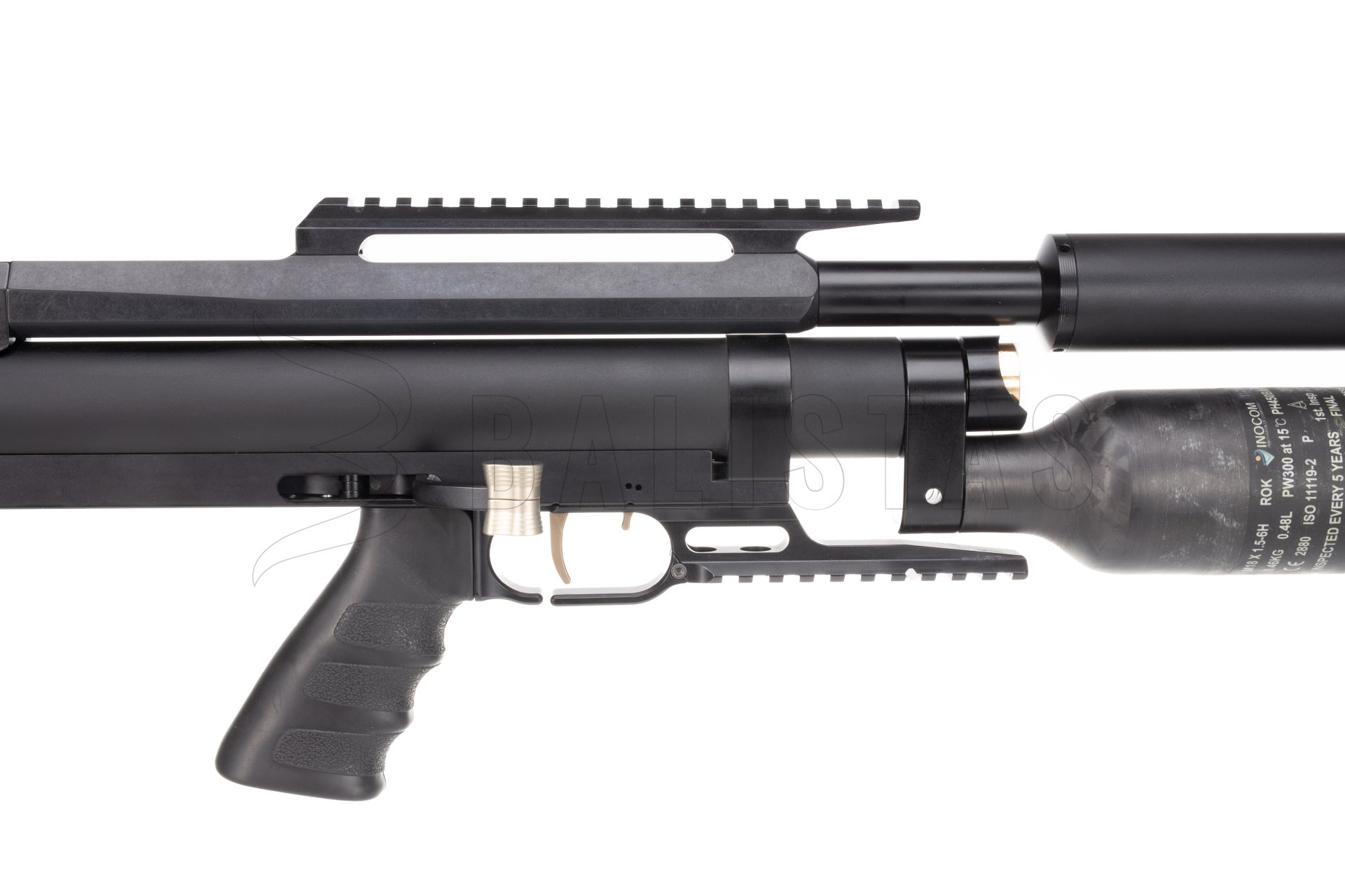 Taipan Veteran II Tactical 550mm 6,35mm Synthetic PCP Air Rifle ...