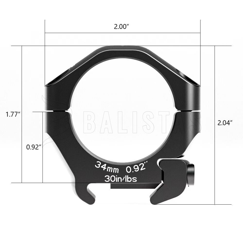 Arken Halo 22mm/34mm low scope rings | Balistas.com