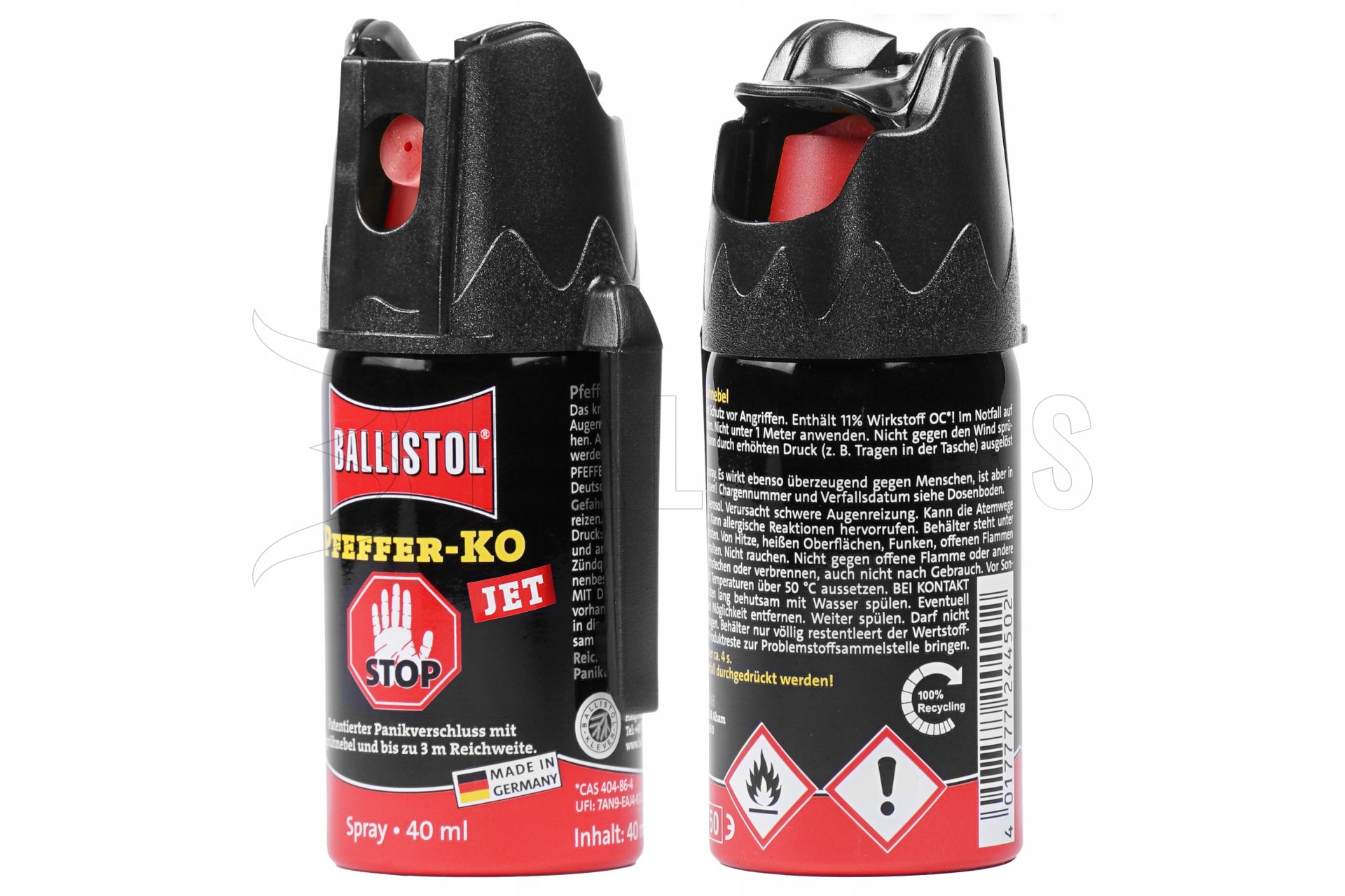 Ballistol KO JET 40ml pepper spray | Balistas.com