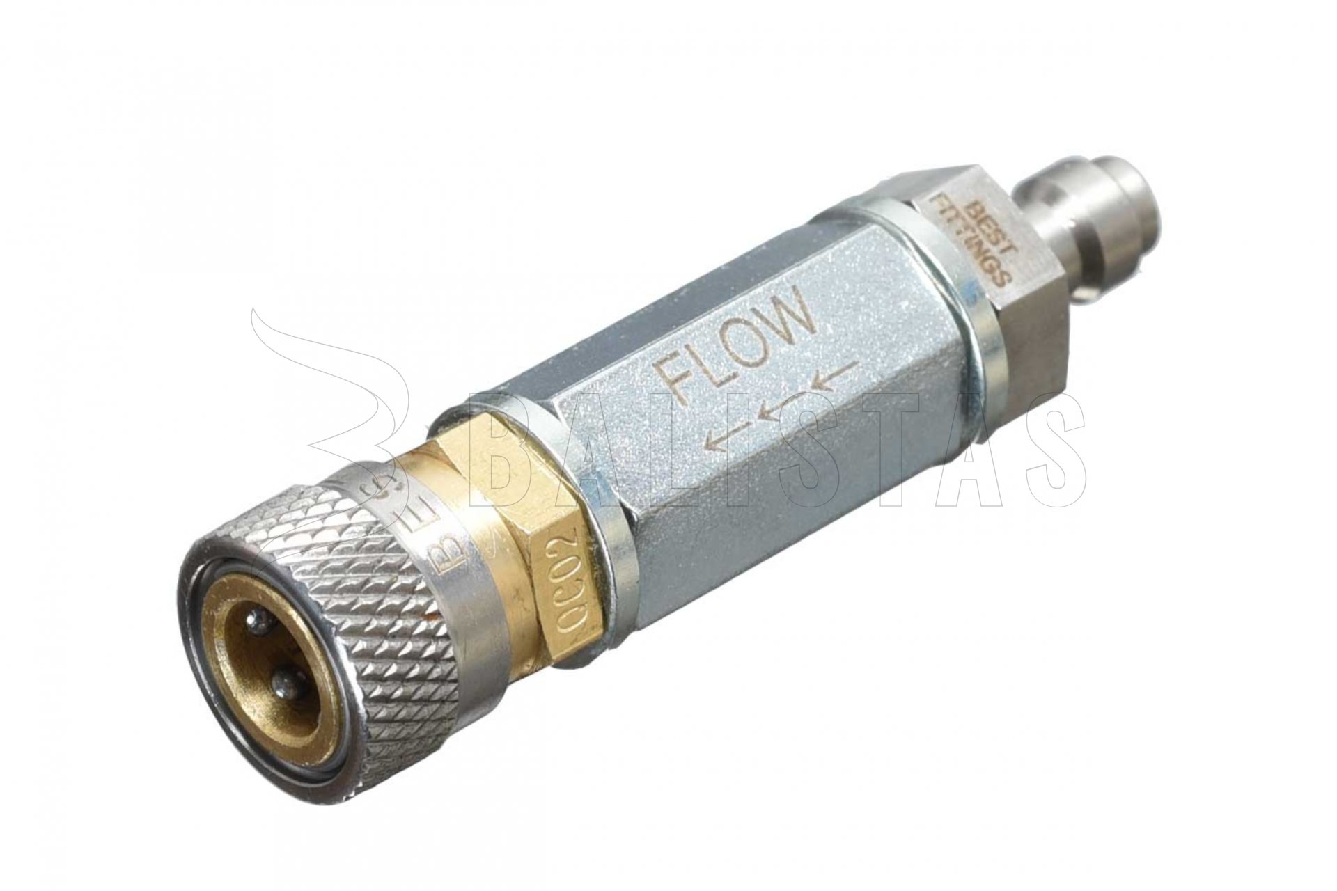 Best Fitting One-Way Adapter - male/female quick coupler | Balistas.com