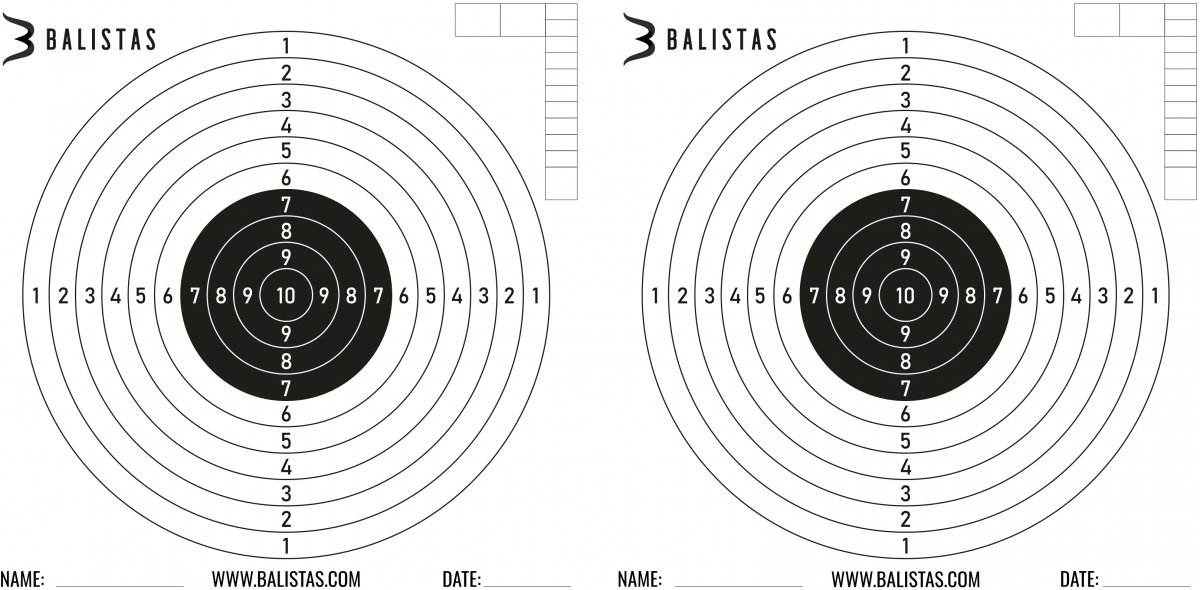 Free downloadable targets - for an air rifle, pistol and PCP rifle ...